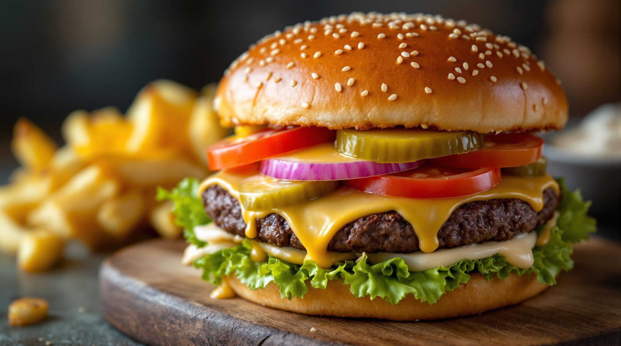 Burger opskrift - Hjemmelavet med saftig oksekødbøf